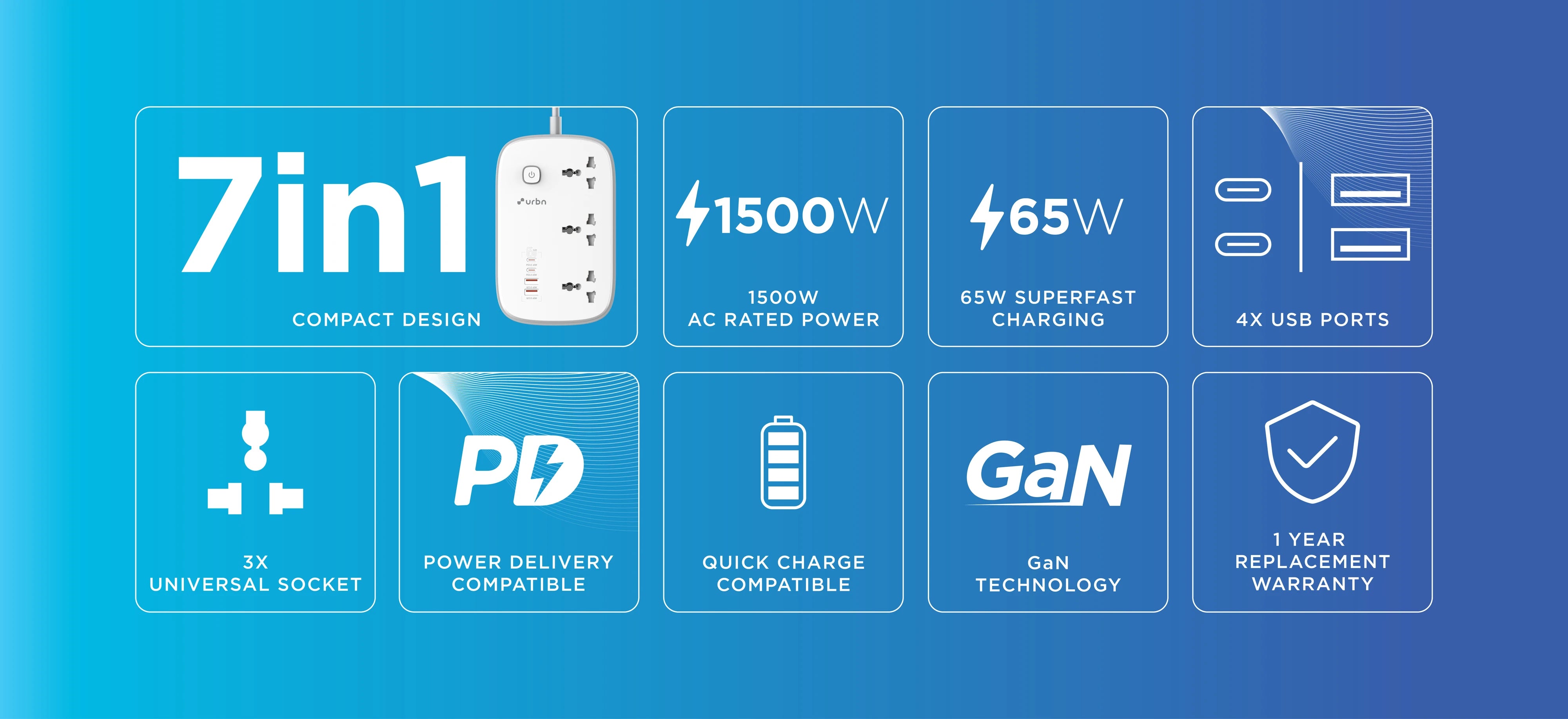 7in1 Power Strip | URBN