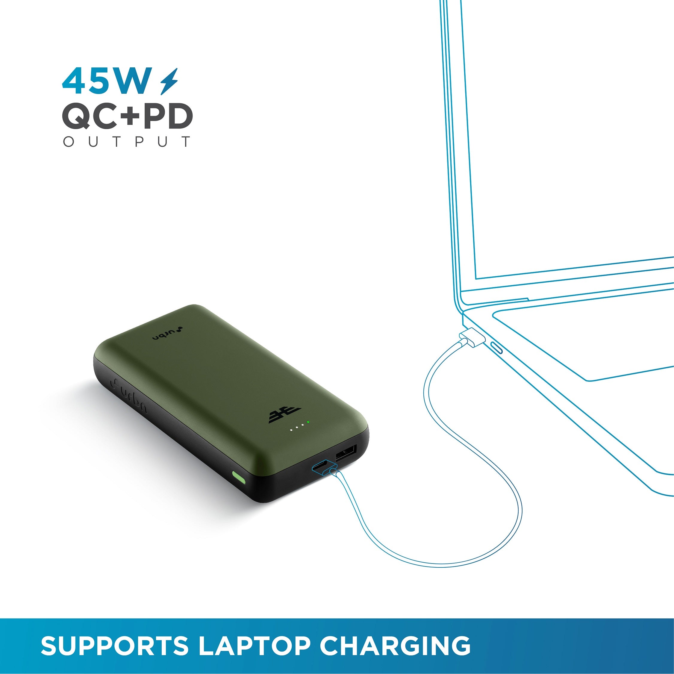 20000 mAh Ultra Compact 45W QC+PD Power Bank